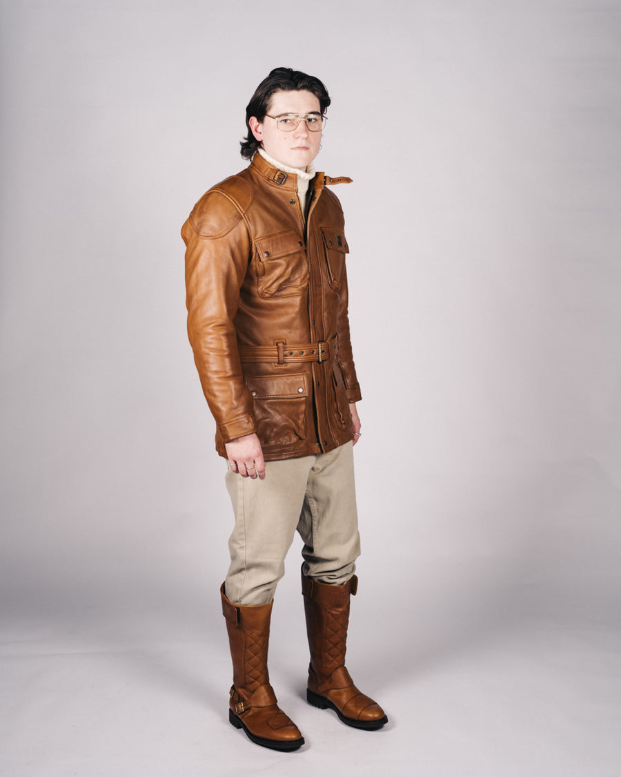 Goldtop | The Patrol Motorcycle Jacket - CE AAA Certified & Armoured