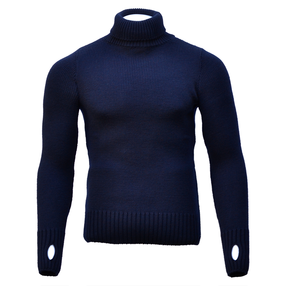 Goldtop | Men's 100% Merino Wool Fitted Submariner Sweater - Ecru ...