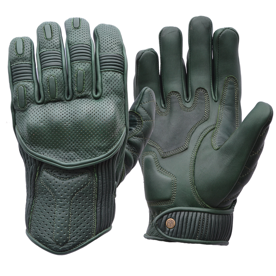 Goldtop | Mens Leather CE Certified Motorcycle & Driving Gloves